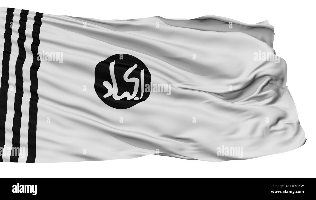 Jaishi E Mohammed Flag, Isolated On White Background, 3D Rendering ...