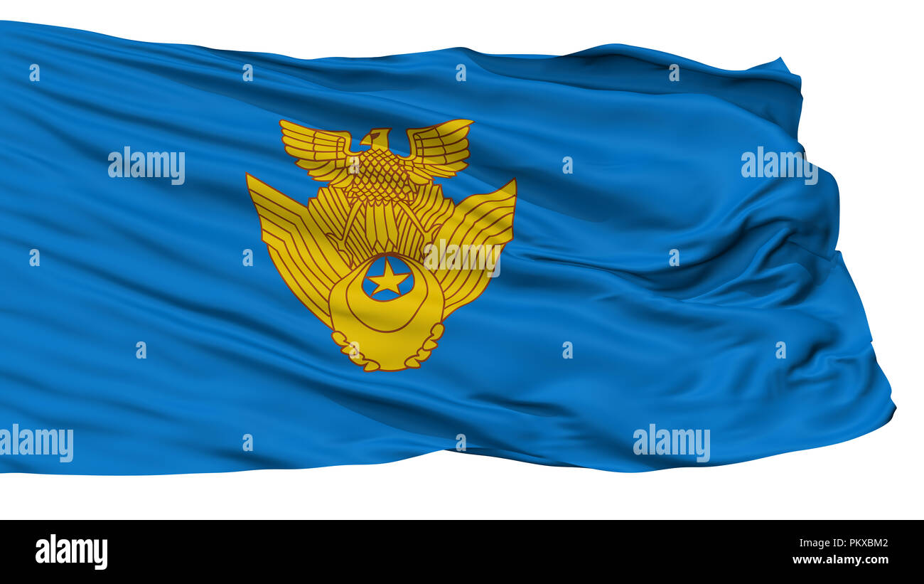 Japan Air Self Defense Force Flag, Isolated On White Background, 3D ...