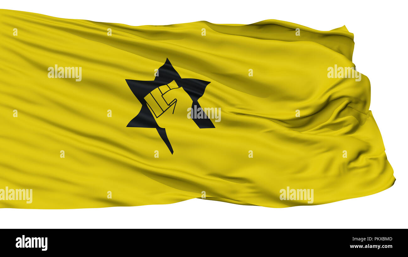 Kah Kahane Flag, Isolated On White Background, 3D Rendering Stock Photo ...