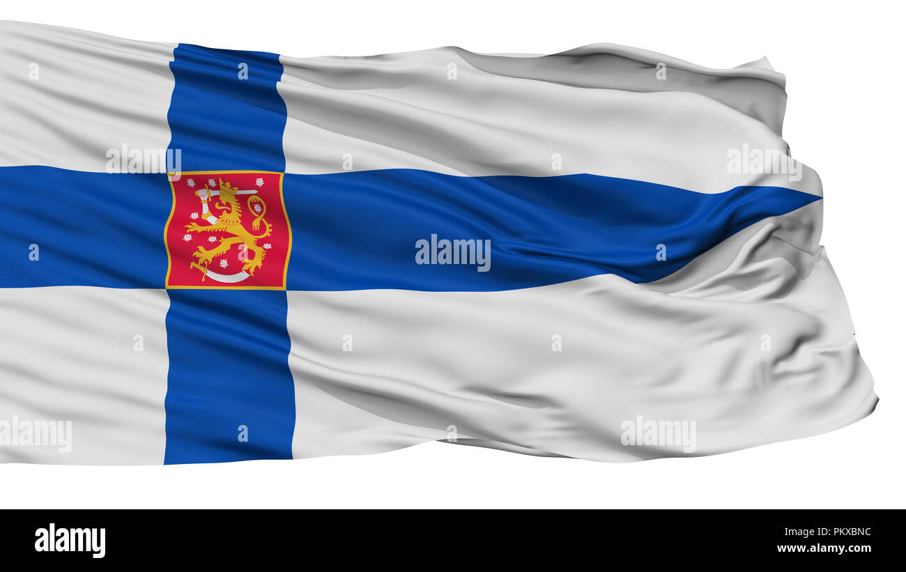 Military Finland Flag, Isolated On White Background, 3D Rendering Stock ...