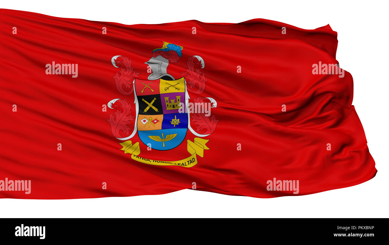 National Army Of Colombia Flag, Isolated On White Background, 3D ...