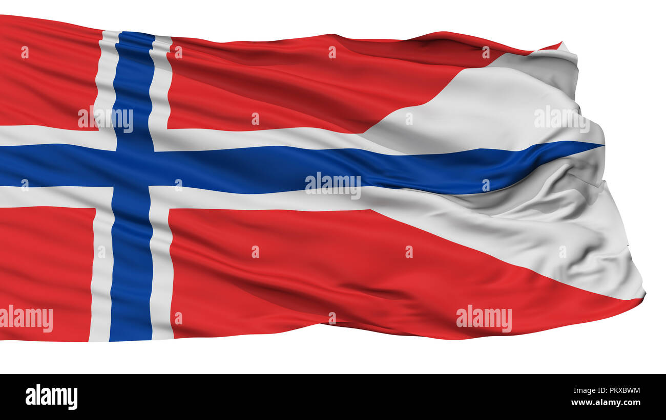 Norway State Flag, Isolated On White Background, 3D Rendering Stock ...
