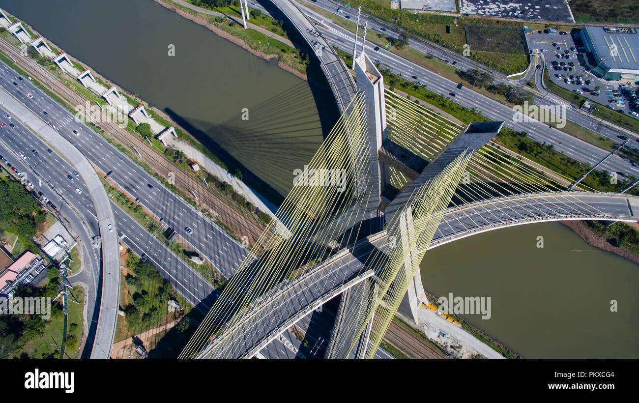 Steel cable bridge in brazil hi-res stock photography and images - Alamy