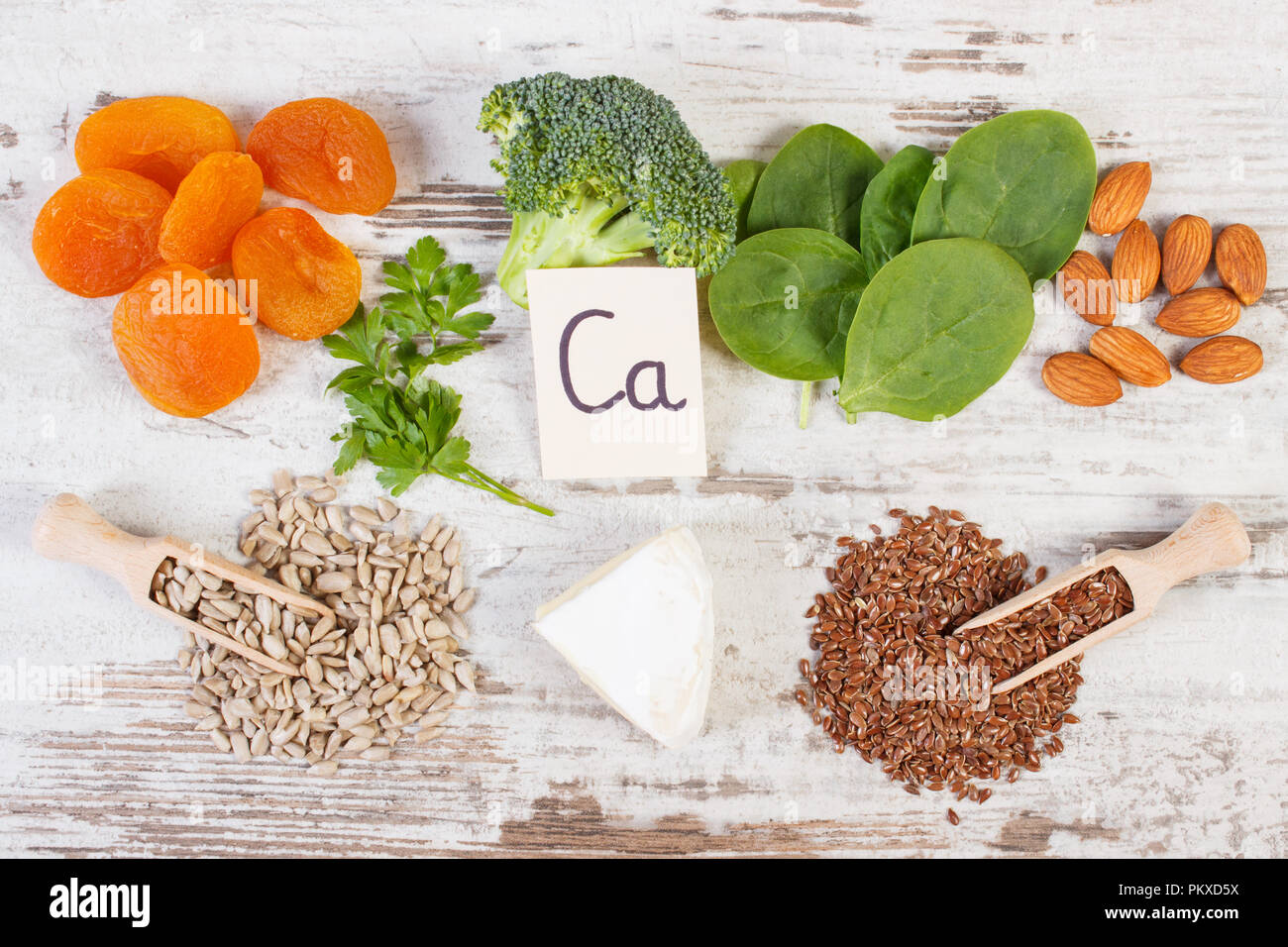 Ingredients containing calcium and dietary fiber, natural sources of ...