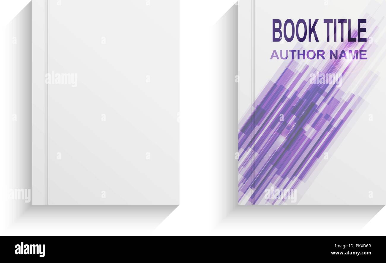 Violet abstract book cover design template, stock vector Stock Vector ...