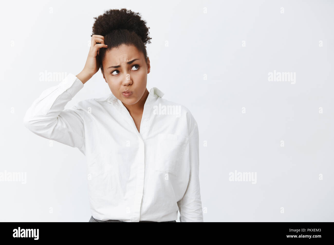 Funny Women Scratching In Office