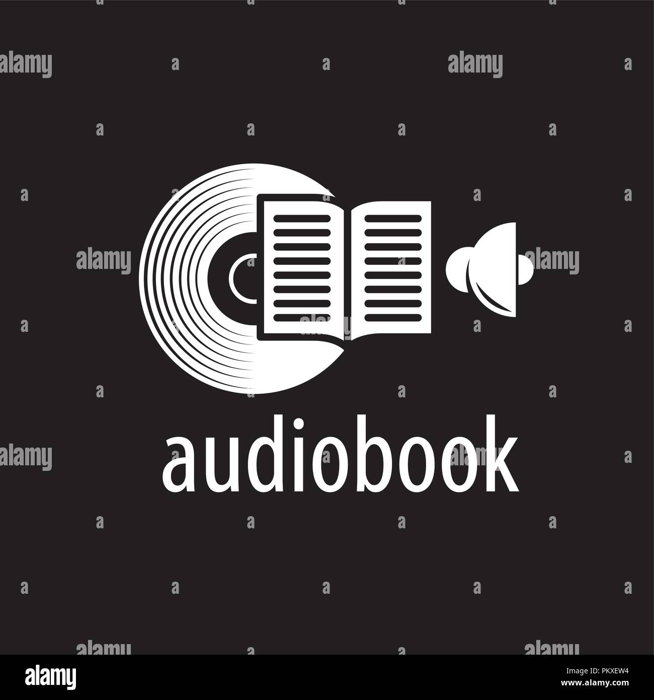 Audiobook. Vector logo template Stock Vector Image & Art - Alamy
