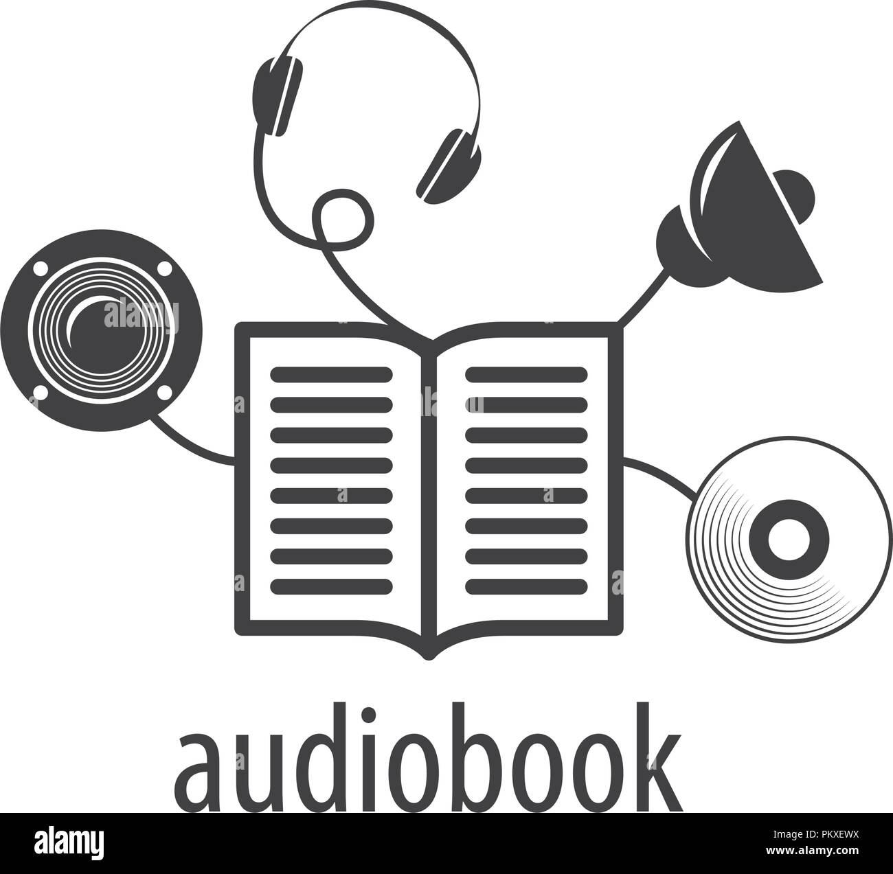 Audiobook. Vector logo template Stock Vector Image & Art - Alamy