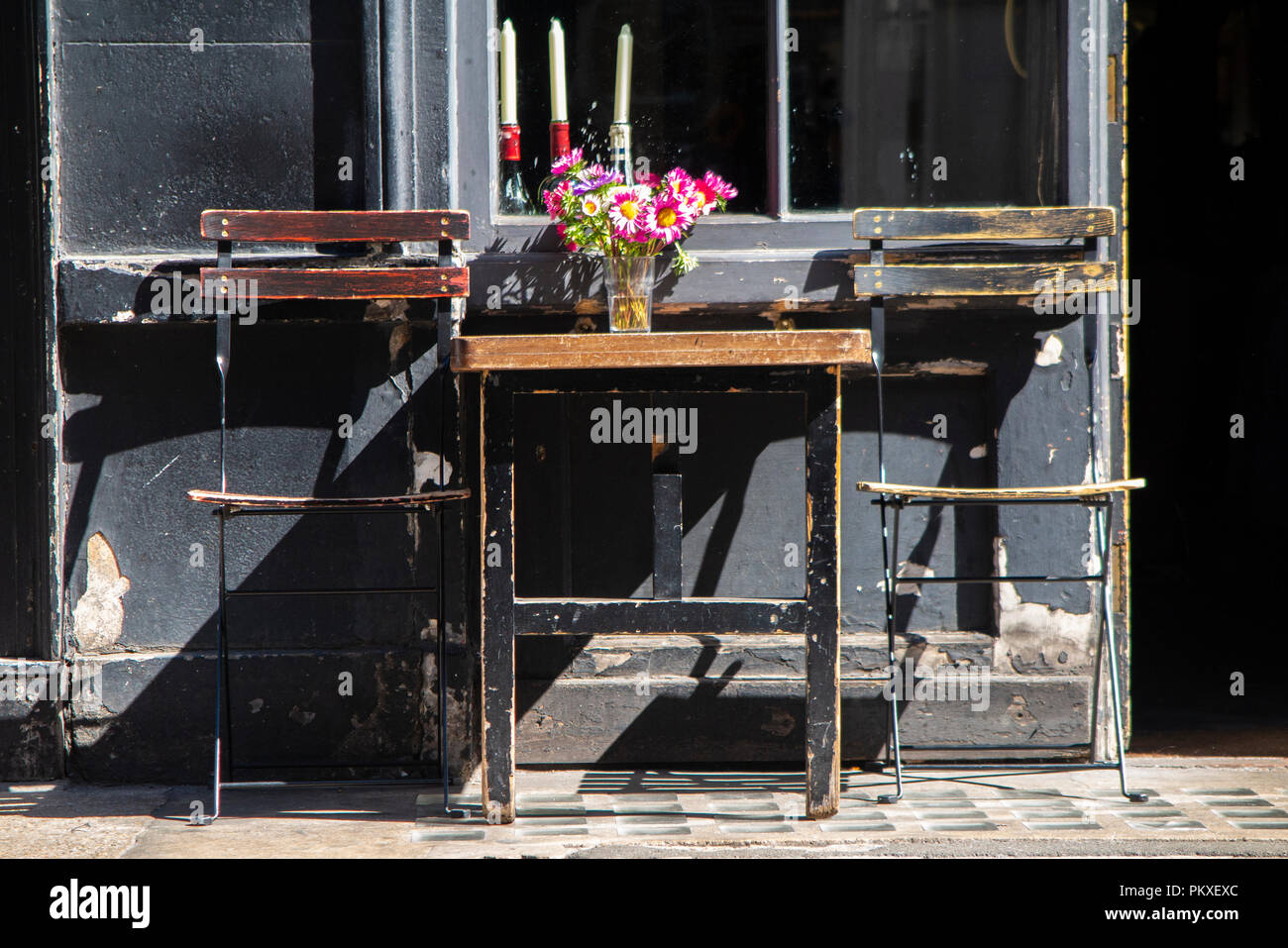 Andrew Edmunds restaurant with its shabby chic charm on Soho Stock ...
