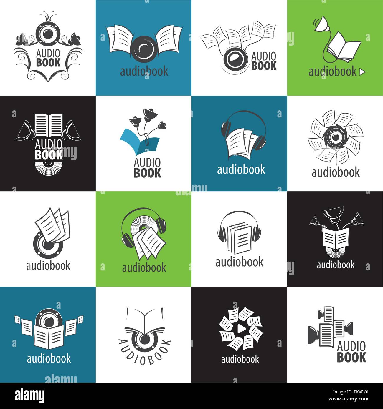 Audiobook. Vector logo template Stock Vector Image & Art - Alamy