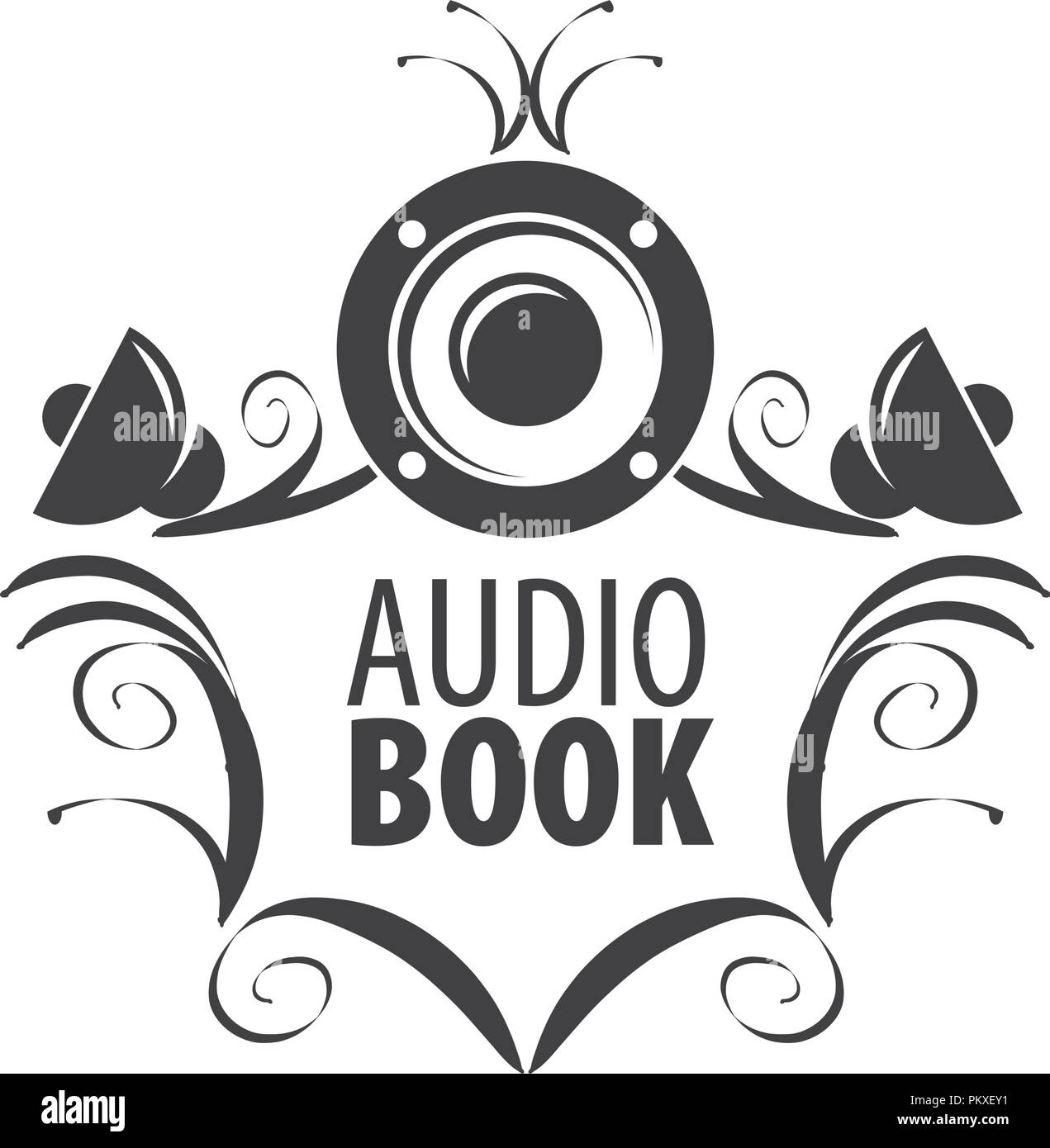 Audiobook. Vector logo template Stock Vector Image & Art - Alamy