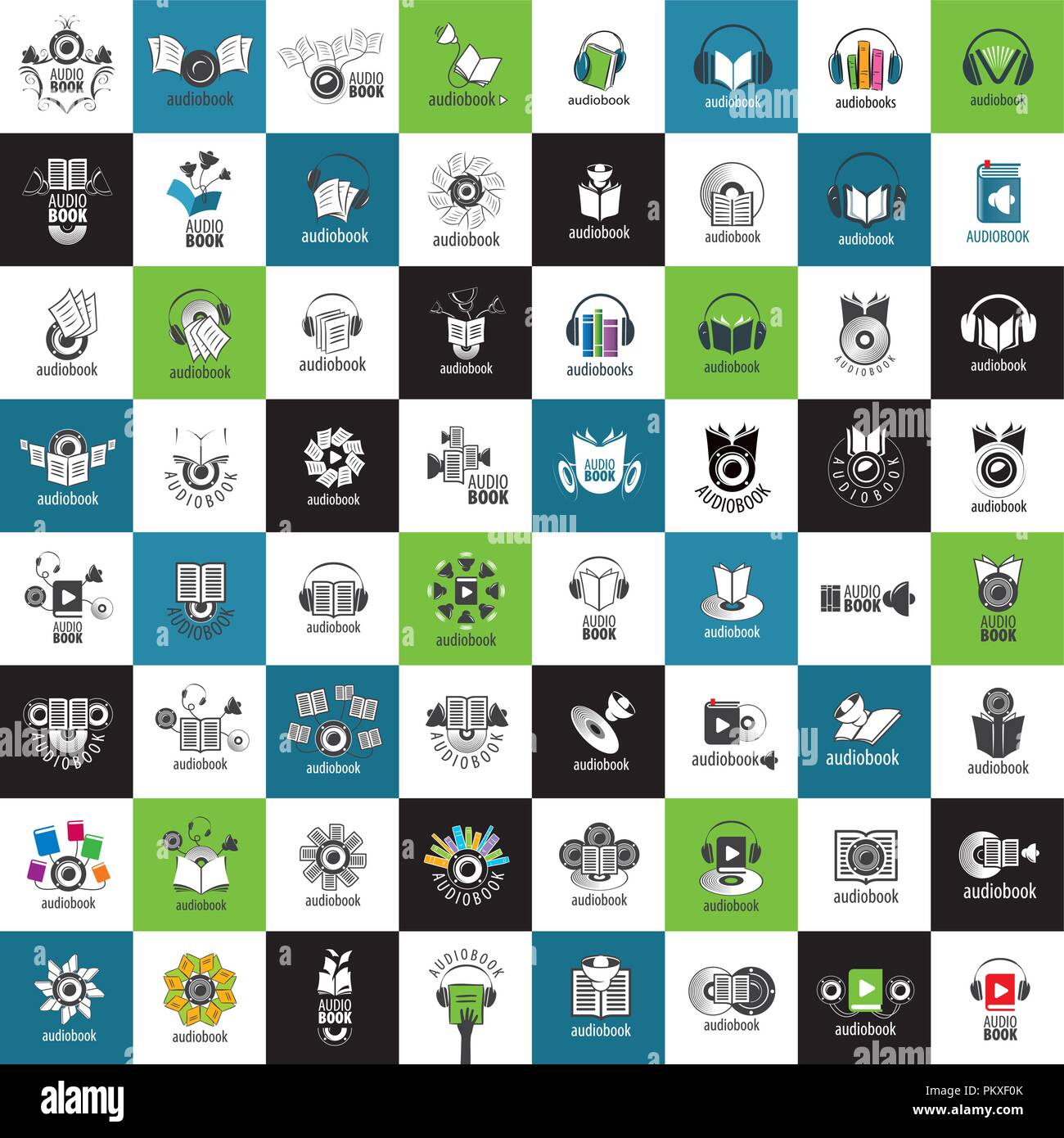 Audiobook. Vector logo template Stock Vector Image & Art - Alamy