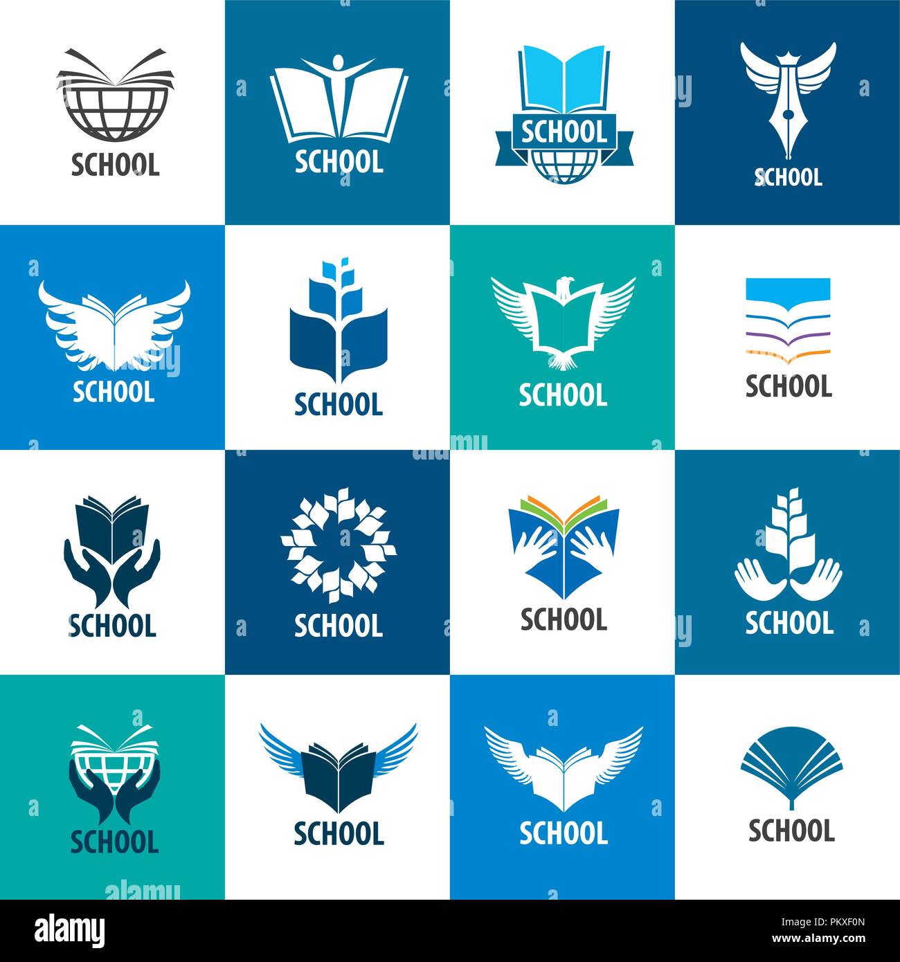 vector logo School Stock Vector Image & Art - Alamy