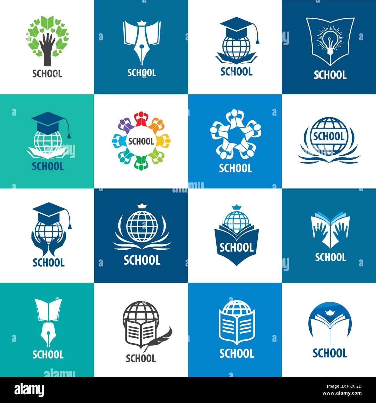 vector logo School Stock Vector Image & Art - Alamy