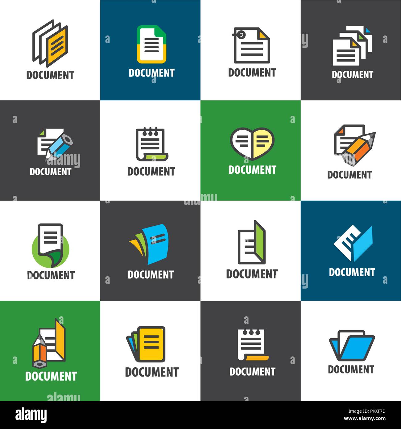 vector logo document Stock Vector Image & Art - Alamy