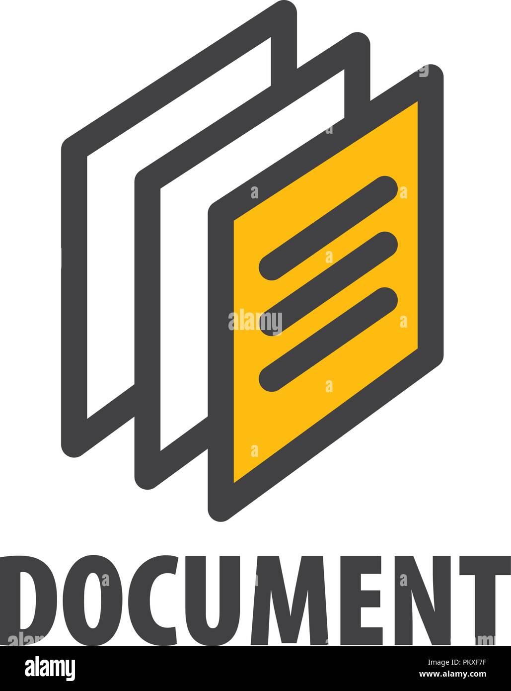 vector logo document Stock Vector Image & Art - Alamy