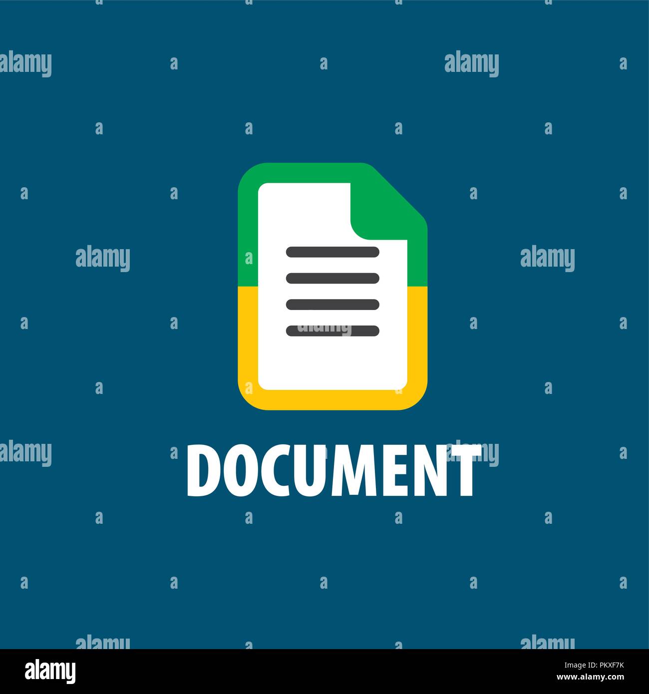 vector logo document Stock Vector Image & Art - Alamy