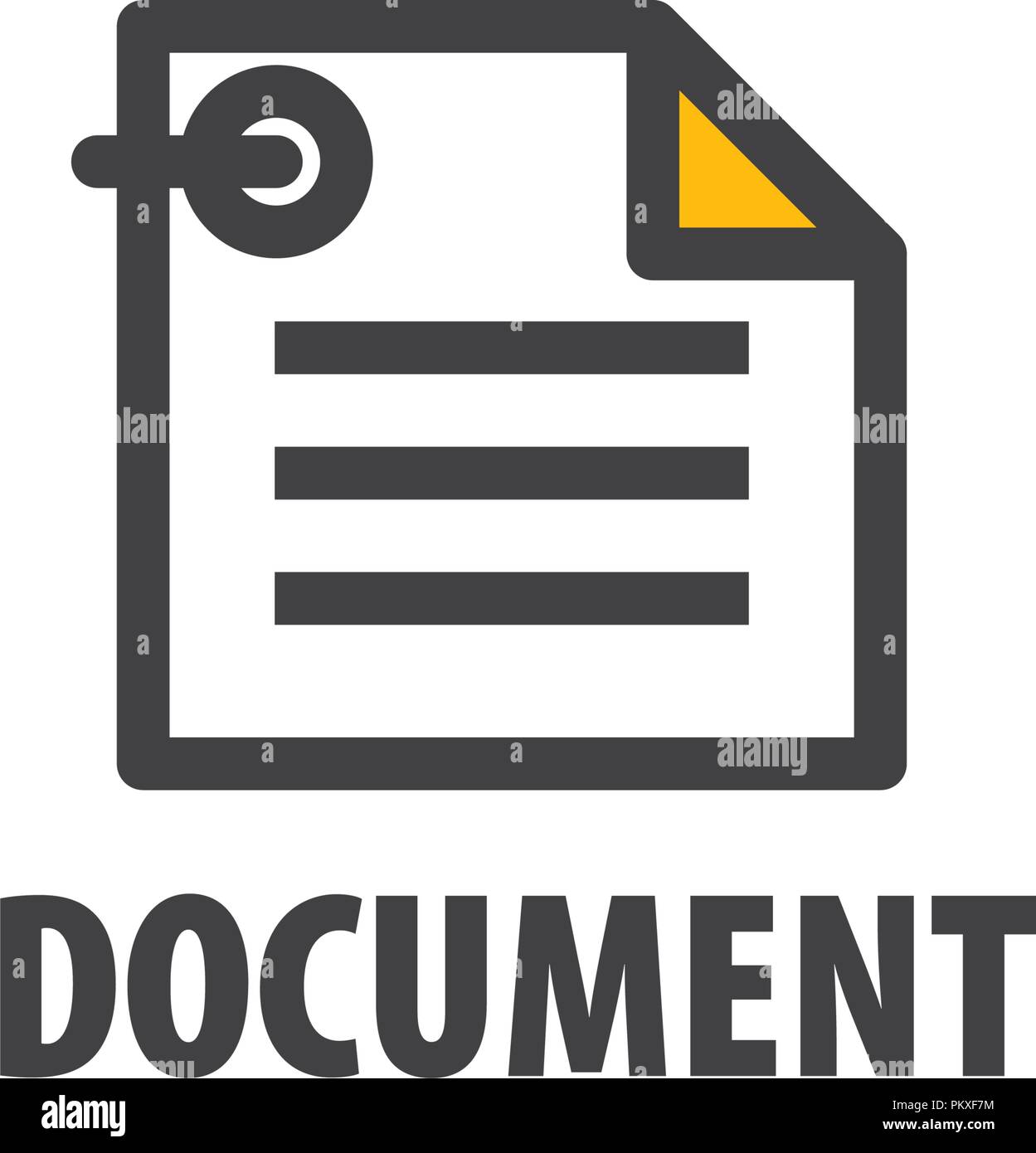 vector logo document Stock Vector Image & Art - Alamy