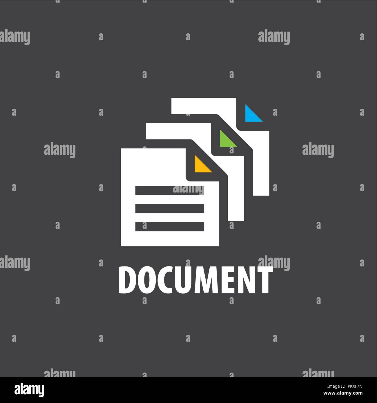 vector logo document Stock Vector Image & Art - Alamy