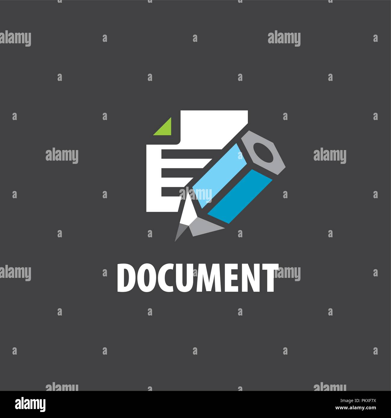 vector logo document Stock Vector Image & Art - Alamy