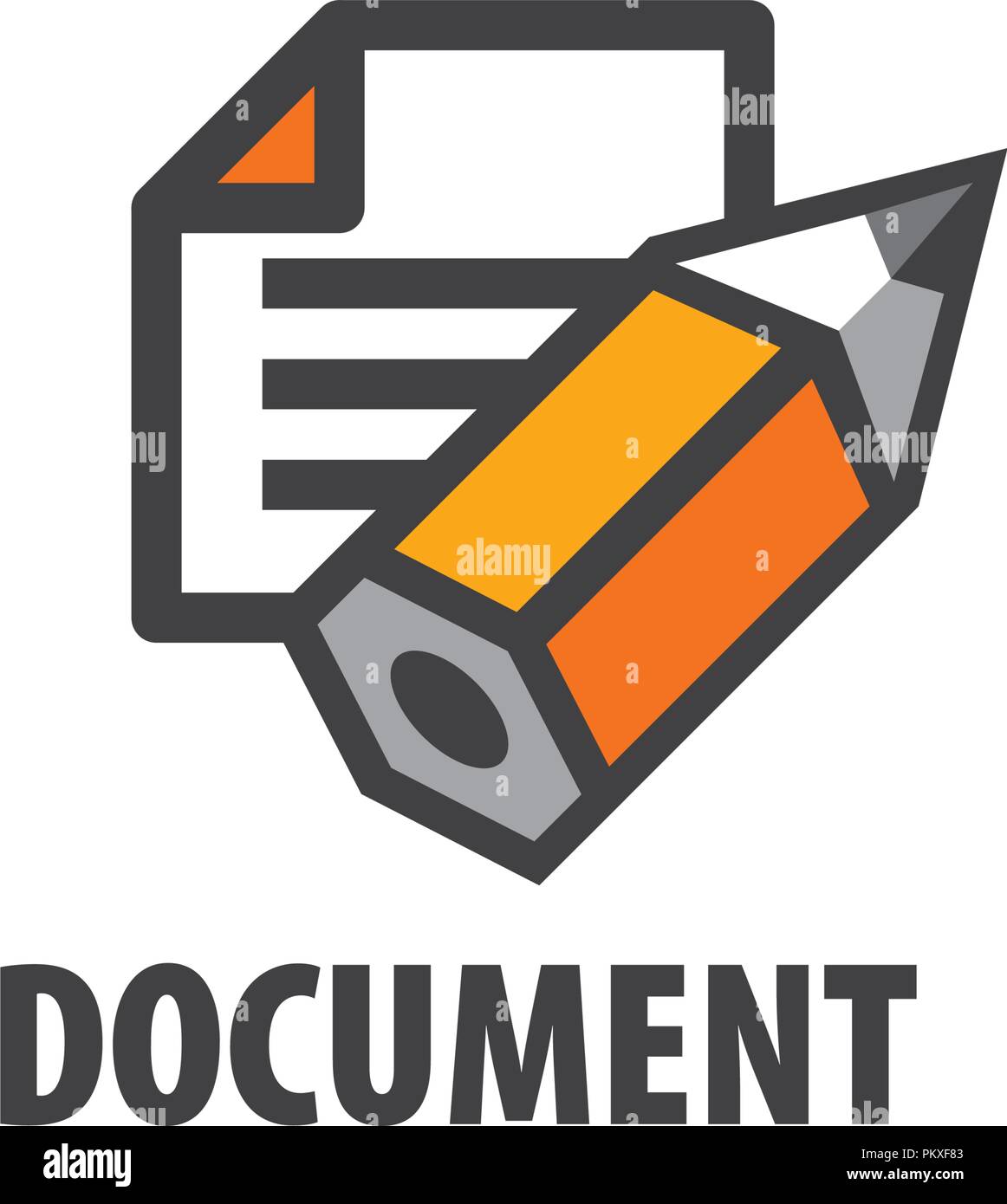 vector logo document Stock Vector Image & Art - Alamy