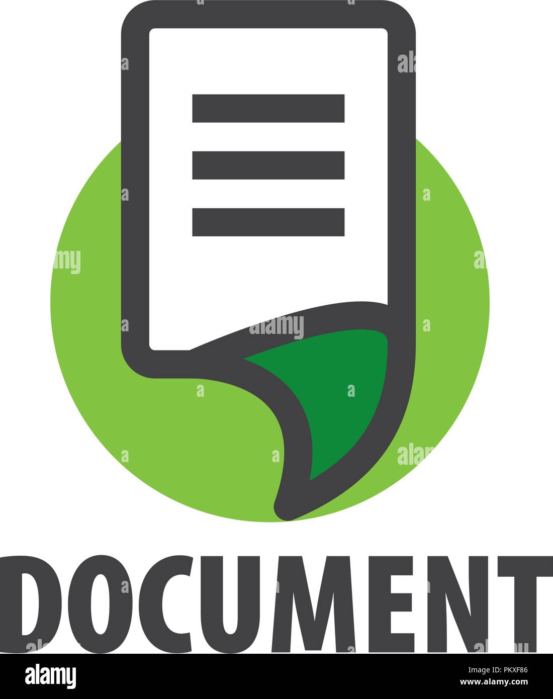 vector logo document Stock Vector Image & Art - Alamy