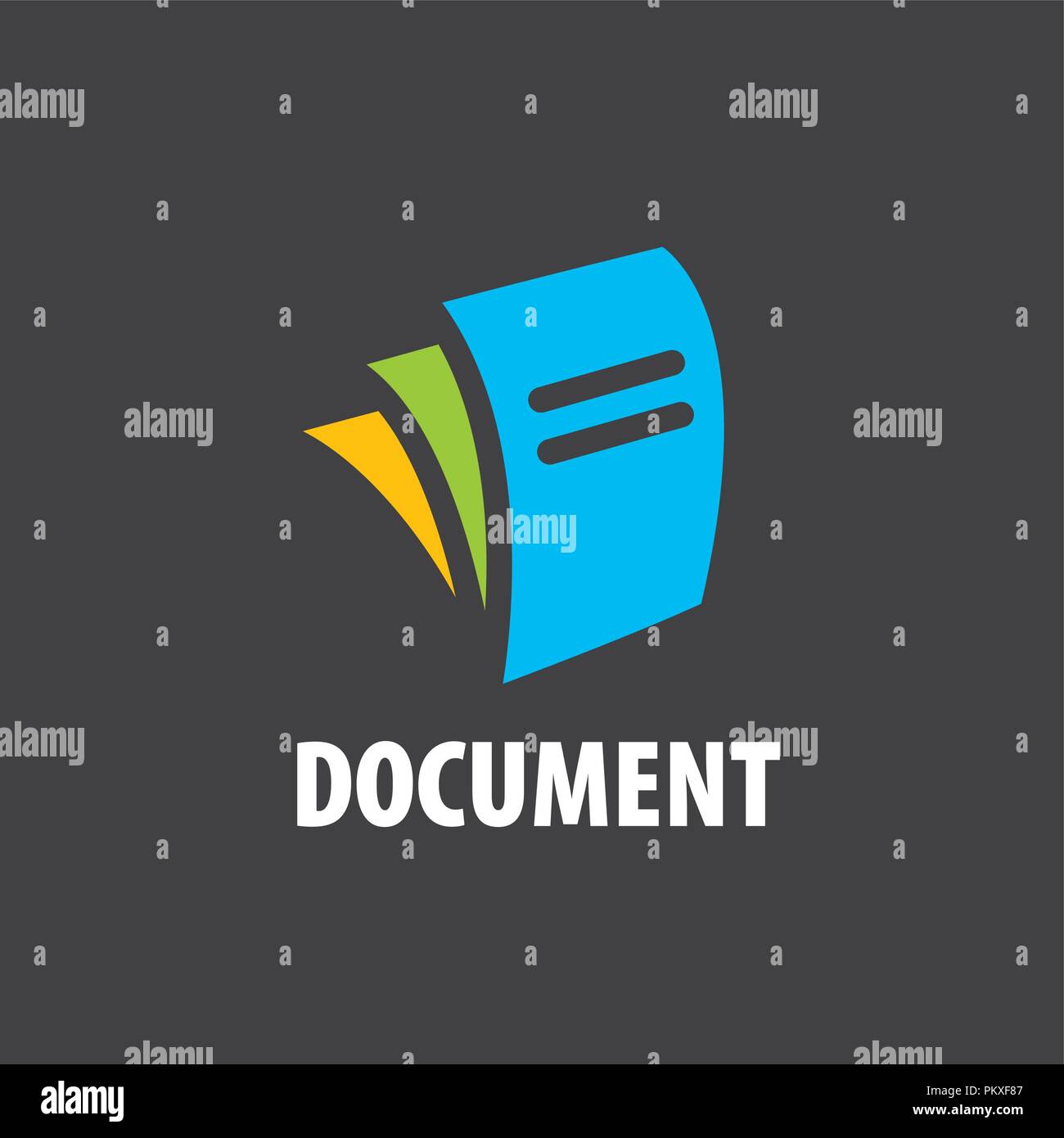 vector logo document Stock Vector Image & Art - Alamy