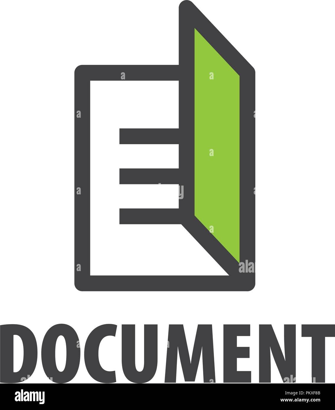 vector logo document Stock Vector Image & Art - Alamy