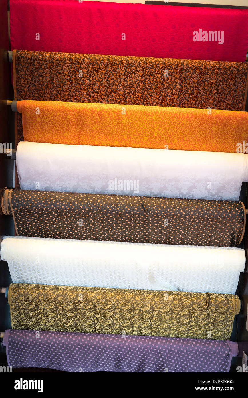 Colorful silk texture background Stock Photo - Alamy