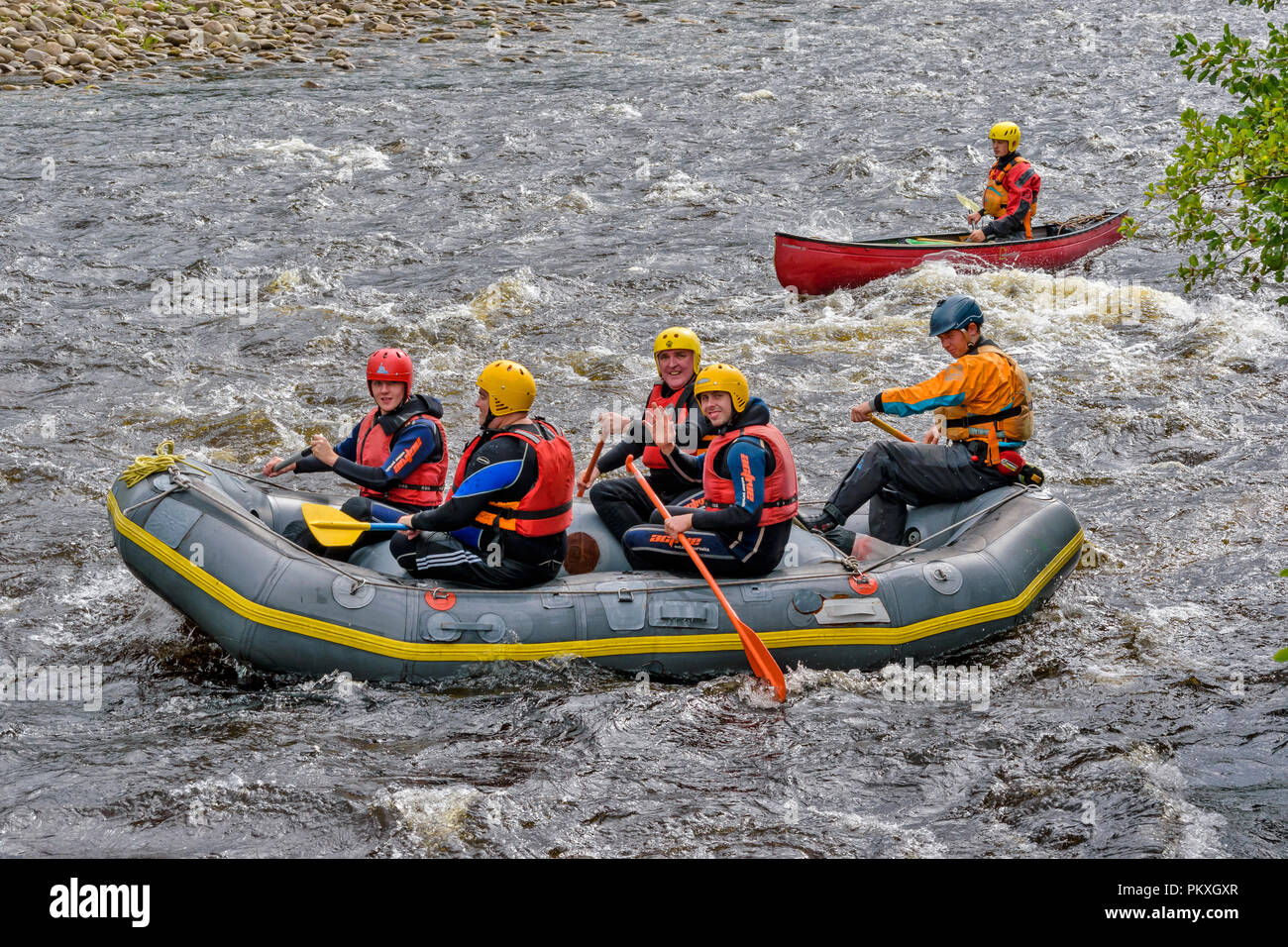 Raft canoe hi-res stock photography and images - Alamy