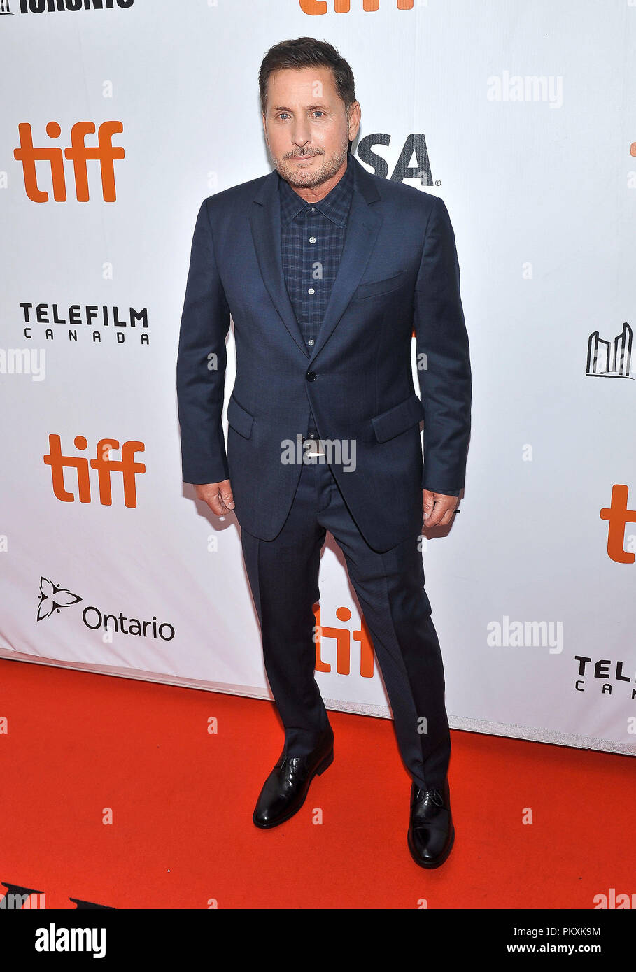 Toronto, Ontario, Canada. 09th Sep, 2018. Emilio Estevez. "The Public ...