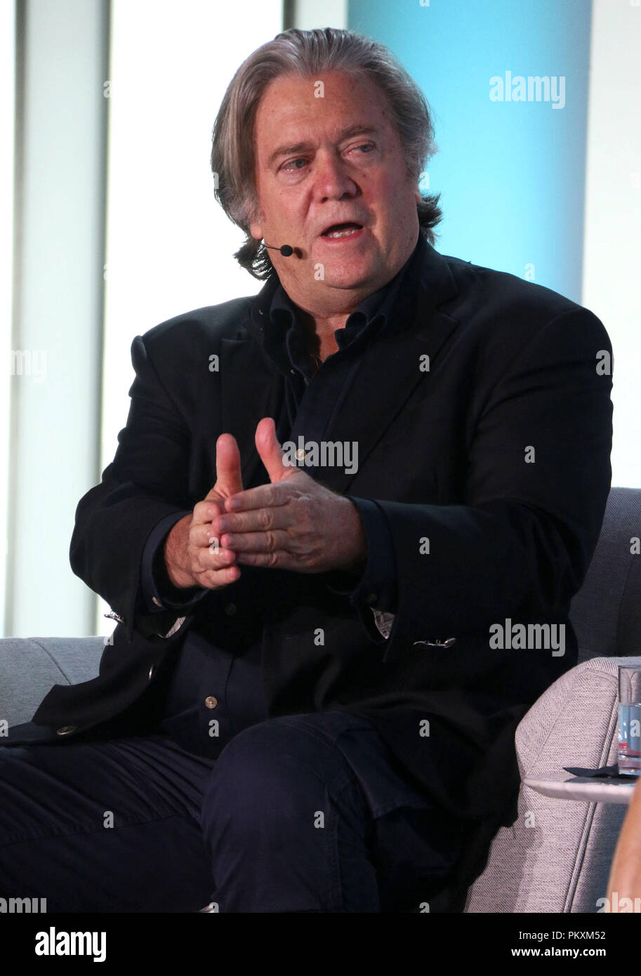 New York City, New York, USA. 15th Sep, 2018. Political figure STEVE ...