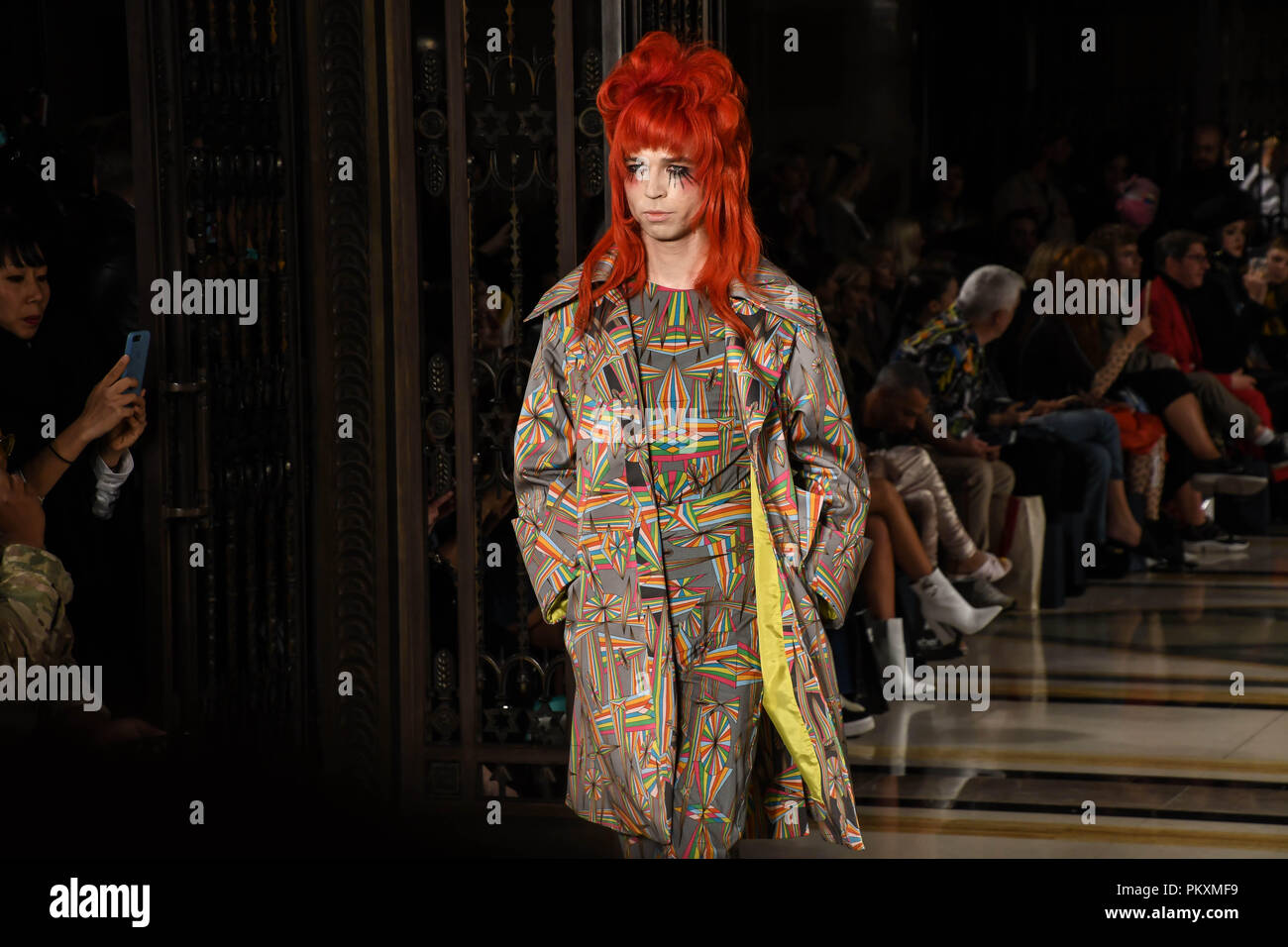 London, UK. 14th Sept 2018. Designer Pam Hogg showcases is latest ...