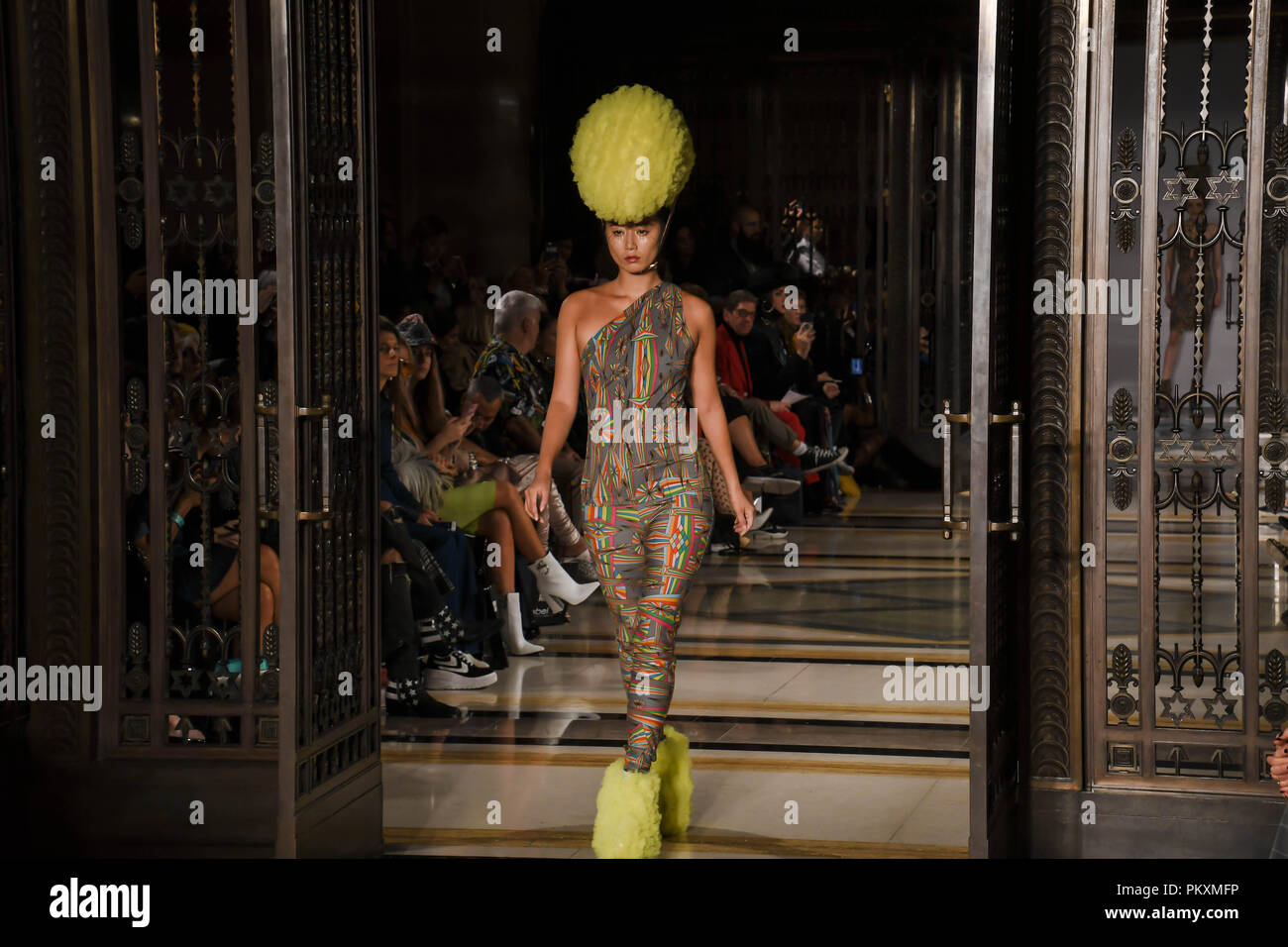 London, UK. 14th Sept 2018. Designer Pam Hogg showcases is latest ...