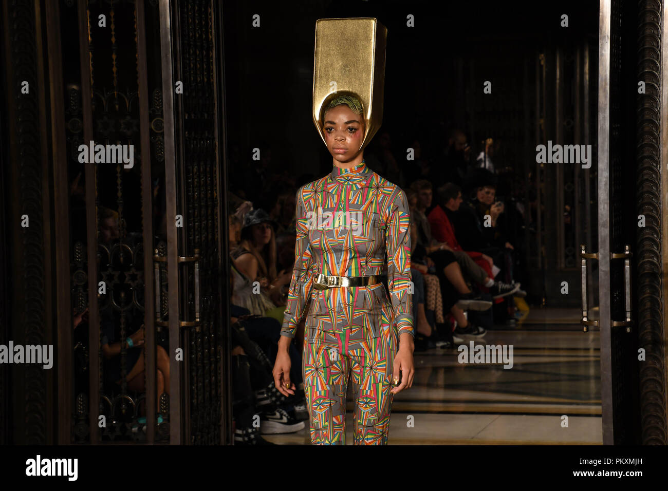 London, UK. 14th Sept 2018. Designer Pam Hogg showcases is latest ...