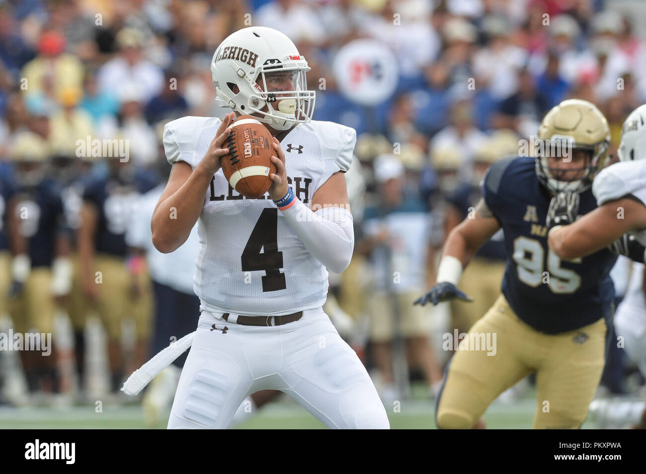 Annapolis, Maryland, USA. 15th Sep, 2018. Quarterback BRAD MAYES (4 ...