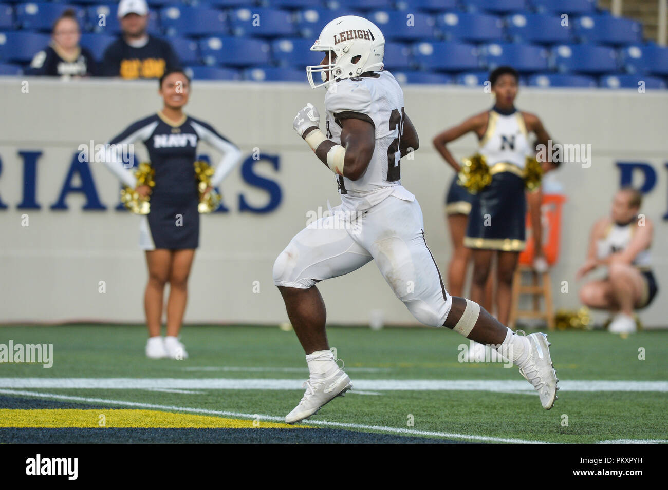 Annapolis, Maryland, USA. 15th Sep, 2018. RASHAWN ALLEN (26) rushes for a touchdown during the ...