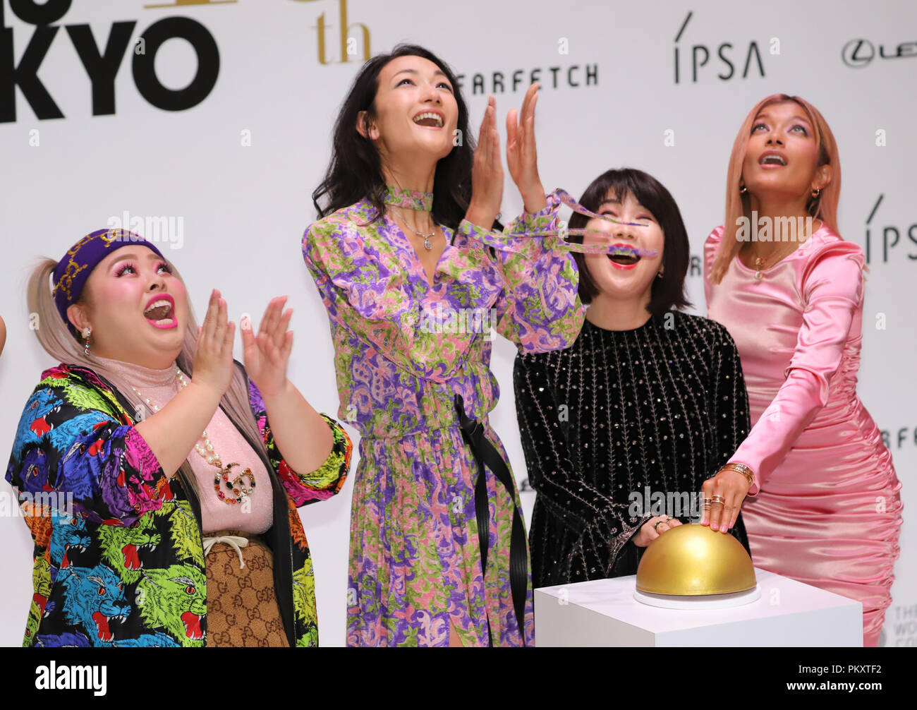 Tokyo, Japan. 15th Sep, 2018. (L-R) Japanese comedienne Naomi Watanabe ...