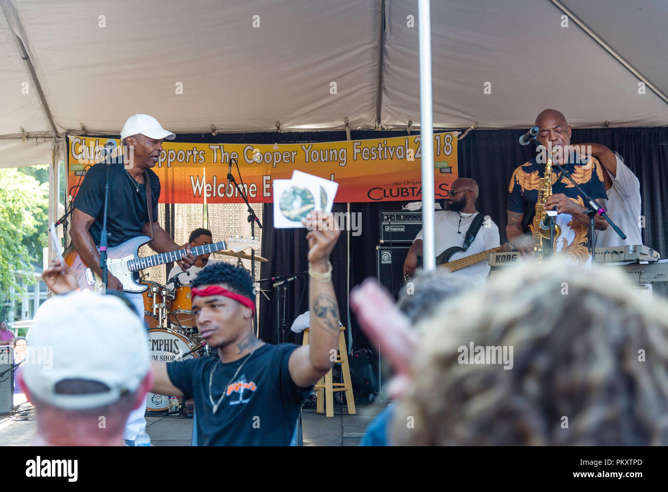 Cooper-Young Festival 2018, Memp.his, Tennessee. Many enjoying the ...