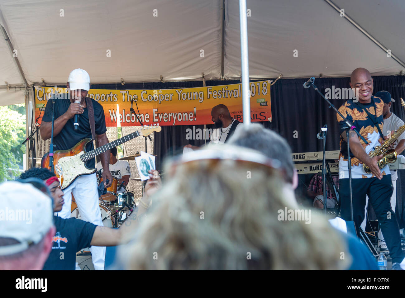 Cooper-Young Festival 2018, Memp.his, Tennessee. Many enjoying the ...