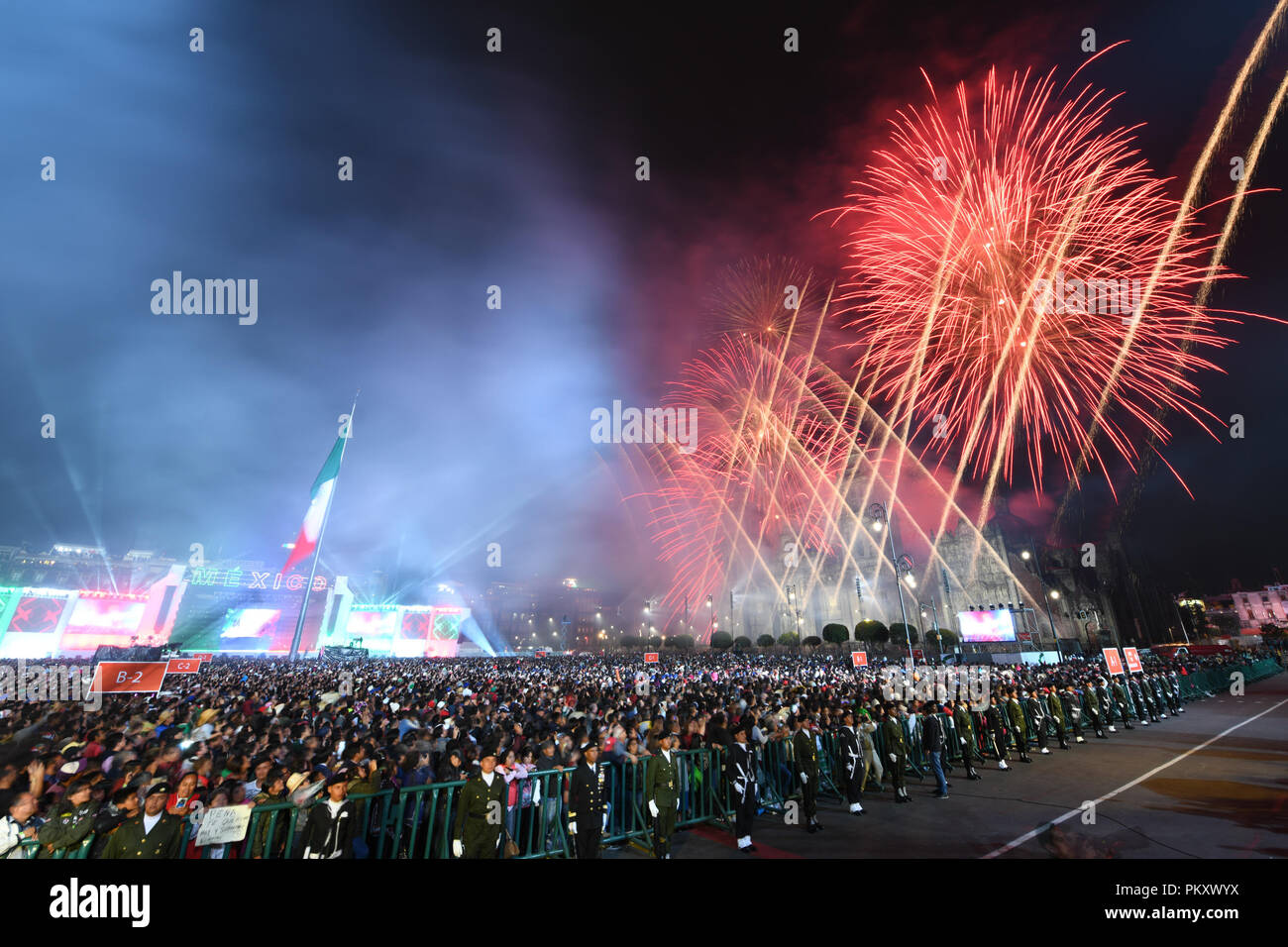 Mexico City. 15th Sep, 2018. Photo taken on Sept. 15, 2018 shows ...