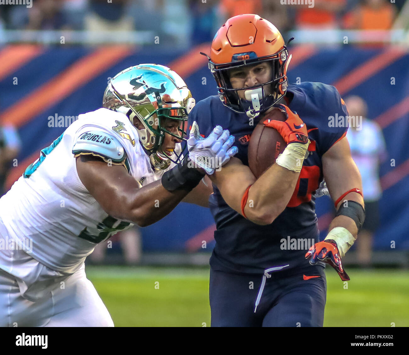 Chicago, USA. 15th September 2018. Illinois Fighting Illini running ...