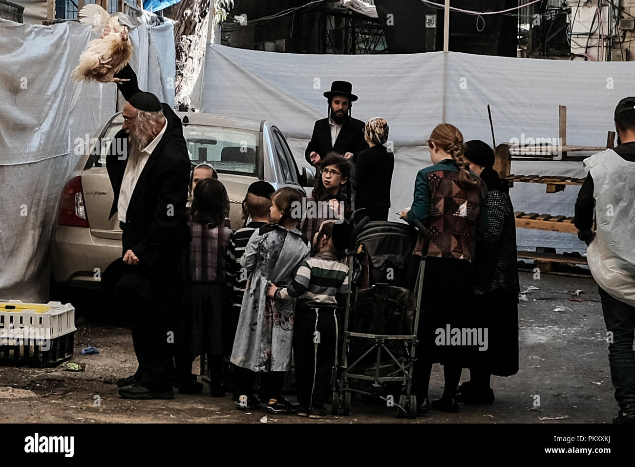 Jerusalem, Israel. 16th September, 2018. Religious Jews perform the ...