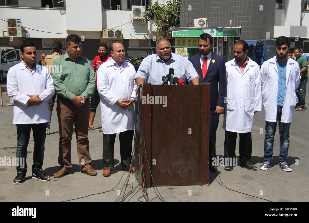 Gaza City, Gaza Strip, Palestinian Territory. 16th Sep, 2018. Director ...