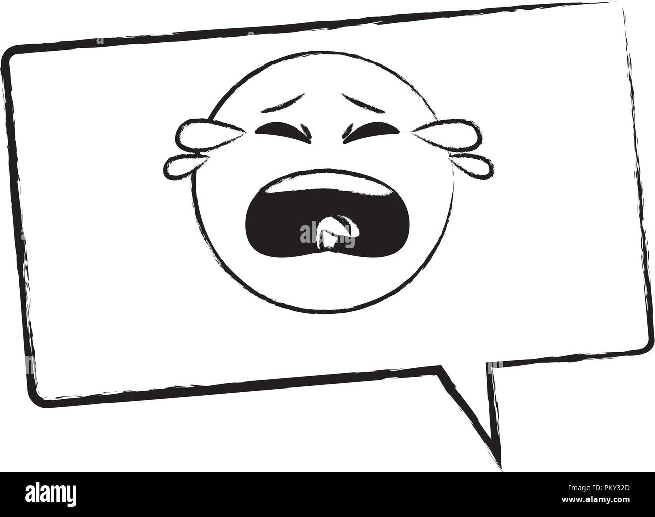 Bubble crying comic character hi-res stock photography and images - Alamy