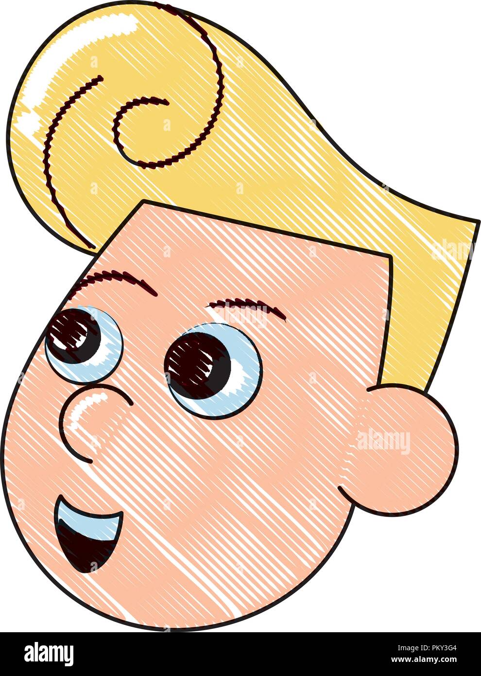 Cupid face cartoon scribble Stock Vector Image & Art - Alamy