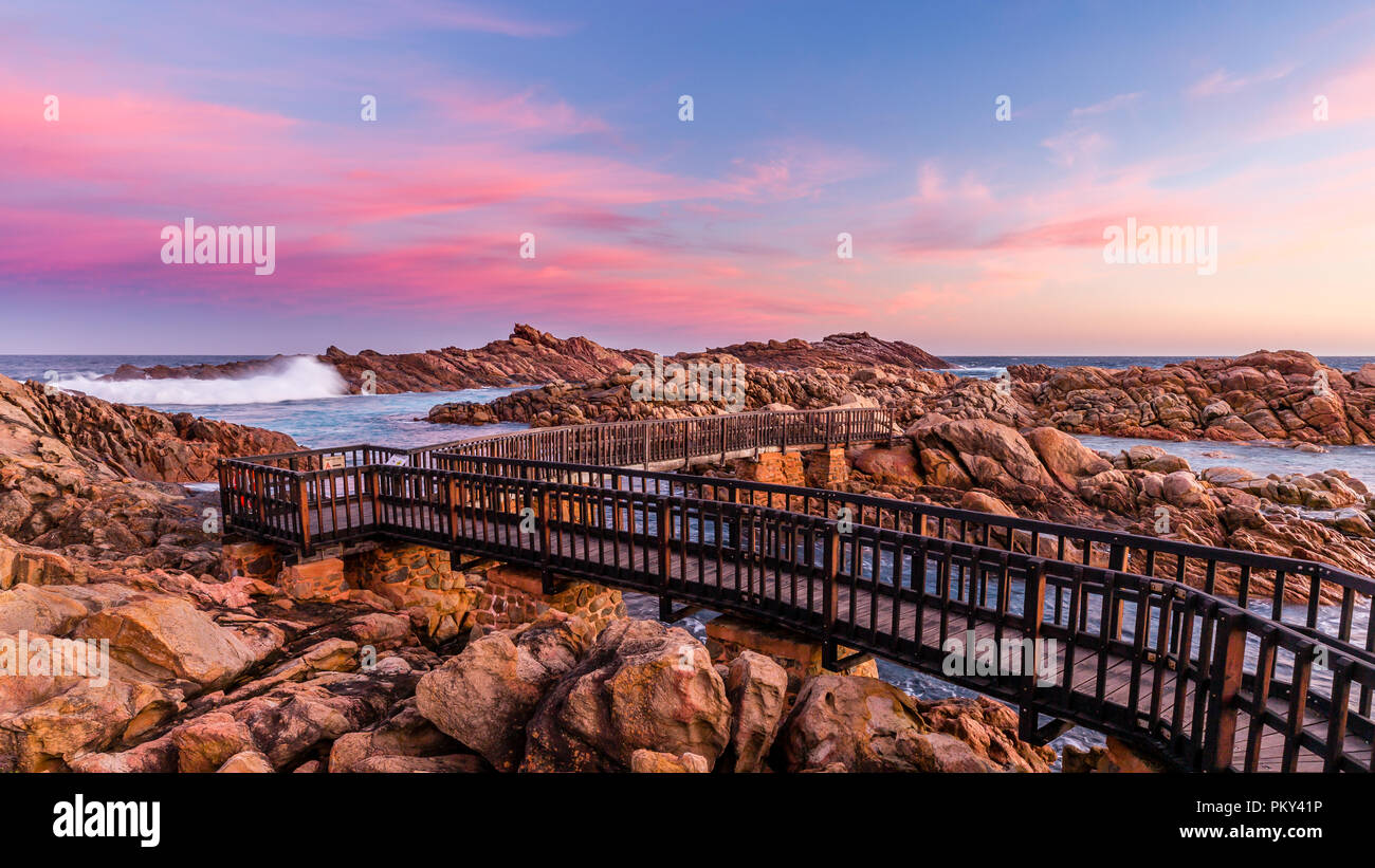 Western Australia Canal Rock Sunrise Stock Photo - Alamy