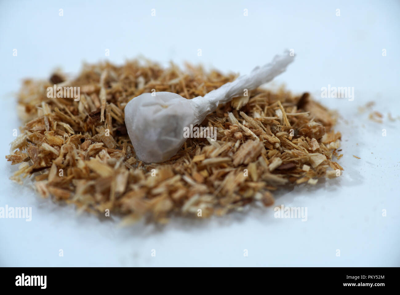 Contents of a fireworks body with disguise and black powder Stock Photo ...
