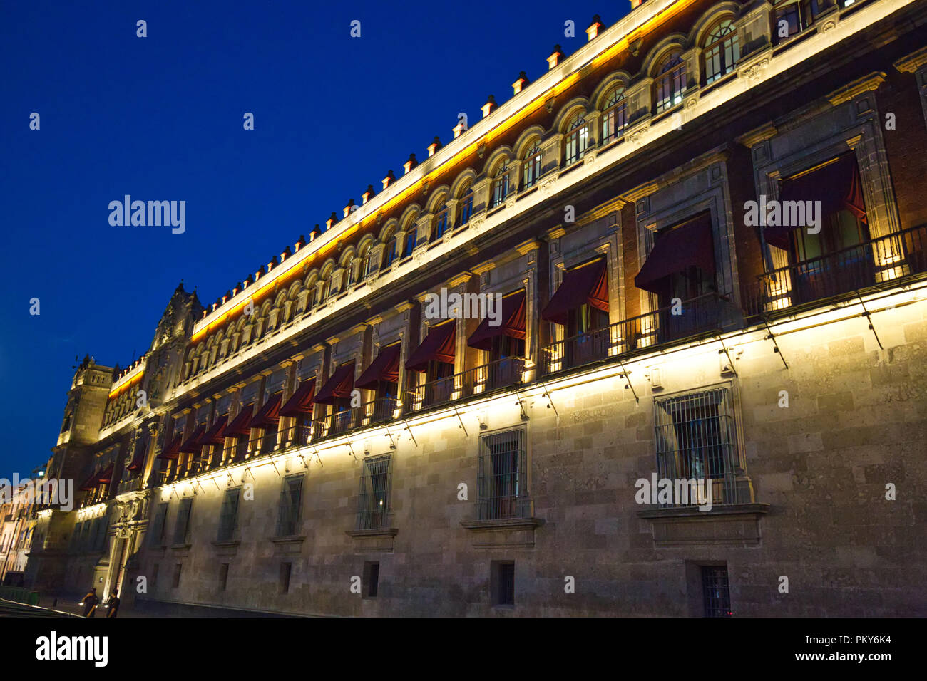 Mexico City, Zocalo, National Palace building Stock Photo - Alamy