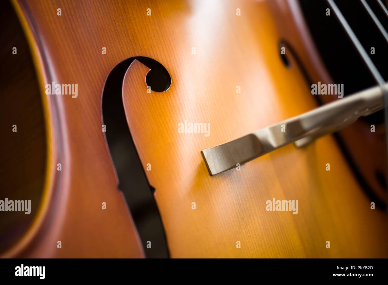 Closeup detail view at the upright bass Stock Photo - Alamy